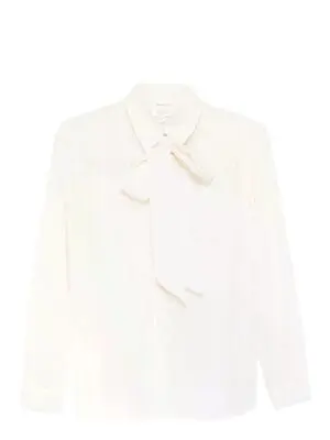 MAISON123 Broderie Anglaise Shirt - Neutrals