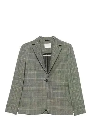 CIRCOLO 1901 Check-print Blazer - Grey