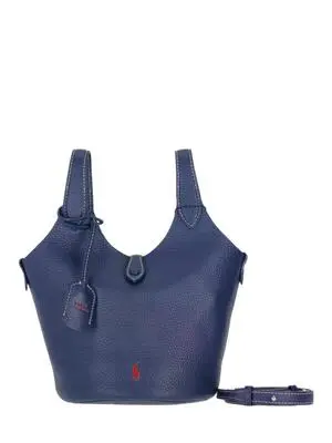 Polo Ralph Lauren Polo Ralph Lauren Small Leather Tote & Crossbody Blue