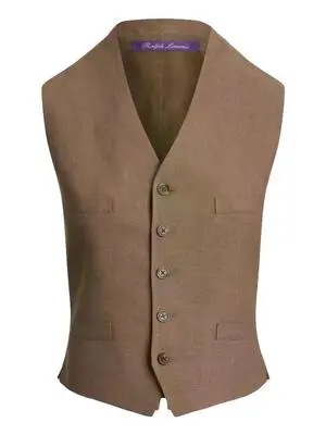 Ralph Lauren Linen Waistcoat - Brown