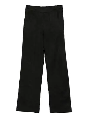 Maison123 Wide-leg Linen Trousers - Black