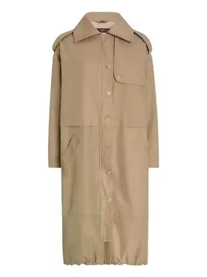 HIGH HIGH Glisten Button-Up Parka