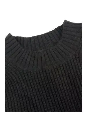 Sacai Color-block Knitted Sweater - Black
