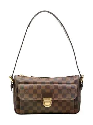LOUIS VUITTON Damier Ebene Satchel - Brown