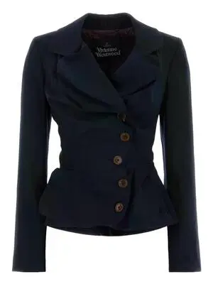 VIVIENNE WESTWOOD Drunken Asymmetric Jacket - Blue