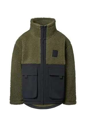 MOLO MOLO Fleece Jacket With Zip Closure And Pockets Red