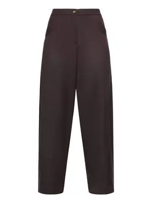 ELENA MIRO` Wide Leg Pants - Brown