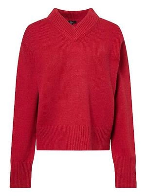 Rails Lidya V-neck Jumper - Crimson