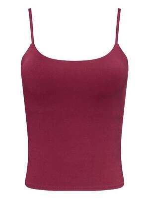 ADANOLA Logo-print Stretch-jersey Tank Top - Damson Red