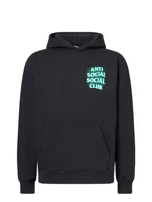 ANTI SOCIAL SOCIAL CLUB Glow In The Dark Logo Hoodie - Black