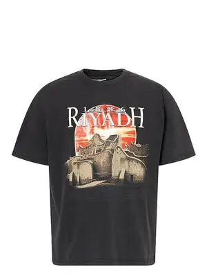 1886 Riyadh Graphic-print Cotton T-shirt - Black