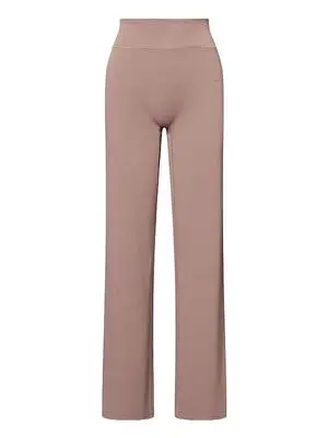ADANOLA High Rise Straight Leg Yoga Trousers - Walnut