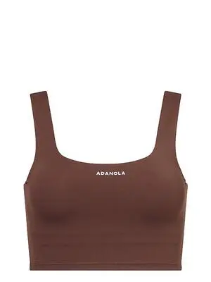 ADANOLA Ultimate Square-neck Sports Bra - Chocolate Brown