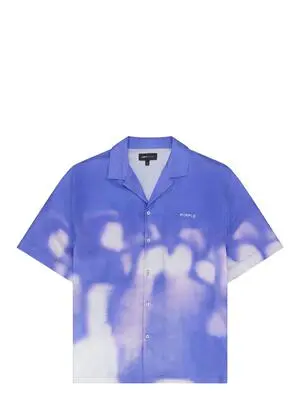 PURPLE BRAND Short Sleeve Lyocell Shirt - Multicolor