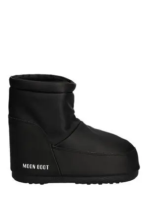 Moon Boot Pull-on Rubber Ankle Boots - Black