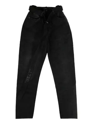 Off-White Belted Skinny Jeans - Black