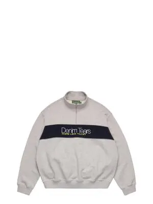 DENIM TEARS André Leon Talley Quarter-zip Sweatshirt - Grey