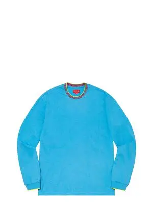 Supreme Old English Collar Logo Long-sleeve Top - Blue