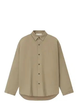 Fear Of God Cotton Canvas Overshirt 'dune - Tan