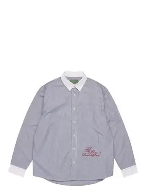 DENIM TEARS Two-tone Button-up Shirt - Blue
