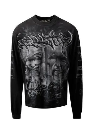 HELLSTAR Crystal Long-sleeve Shirt - Black