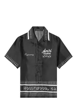 Amiri Records Short Sleeve Shirt - Black
