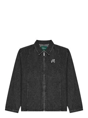 MALBON Foreman Denim Jacket Stone Washed - Black