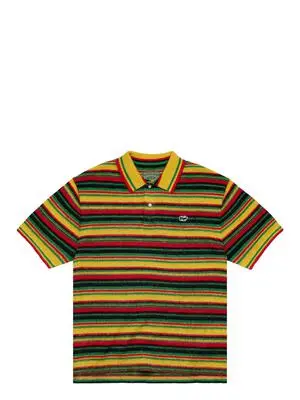 DENIM TEARS Panther Mohair Knit Polo - Multicolor