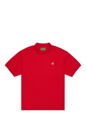 DENIM TEARS Wreath Polo Shirt - Red