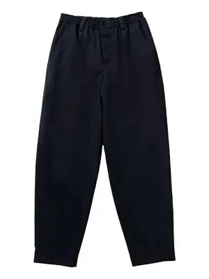 Marni Tropical Wool Cropped Drawstring Pants - Blue
