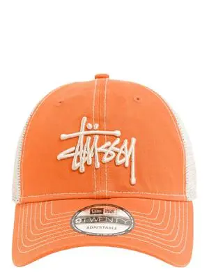 StÜssy 9twenty Washed Basic Trucker Hat - Orange