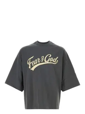 Fear Of God Dark Oversize Cotton T-shirt - Grey