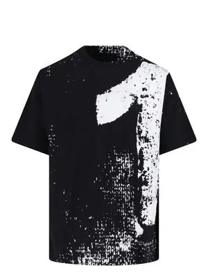 MAISON MARGIELA Graphic Cotton T-shirt - Black