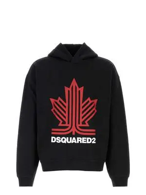 Dsquared2 Dsquared2 Relaxed Fit Logo Hoodie Black