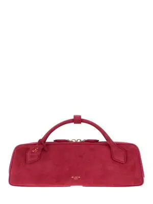 Alaïa Teckel Suede Handbag - Pink