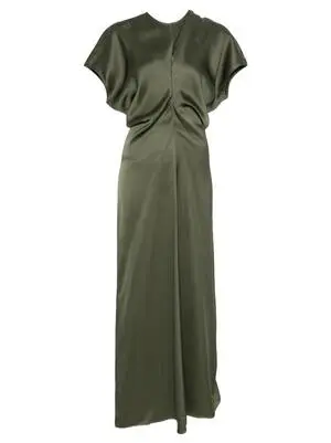 TOTEME Slouch Waist Maxi Dress - Green