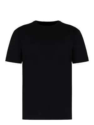 Zegna Crew Neck Cotton T-shirt - Black