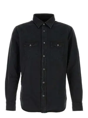 TOM FORD Tom Ford Peach Twill Slim Fit Western Shirt