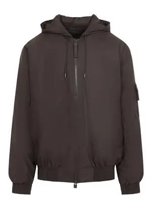 Rains Insulated Bomber Jacket With Polyester Shell - Brown