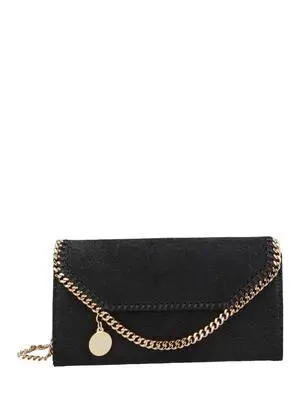 Stella McCartney Chain-trimmed Envelope Clutch - Black