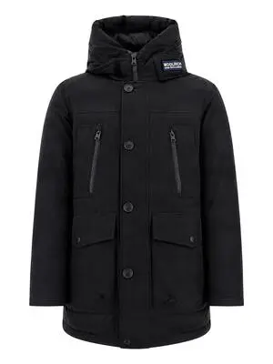 Woolrich Insulated Hooded Parka Coat - Black