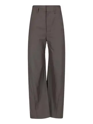 LEMAIRE LEMIARE High-Waist Wide Leg Tailored Trousers Grey