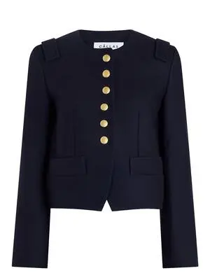 CALLAS MILANO Aubrey Cropped Jacket - Navy