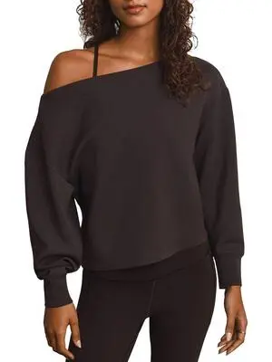RHONE RHONE Dreamglow Bateau Sweatshirt Dark Espresso