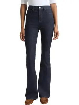 Veronica Beard Beverly High Waist Skinny Flare Jeans - Indigo Rinse