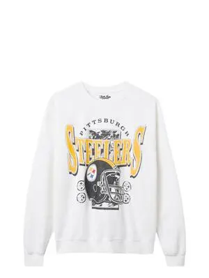 Junk Food Pittsburgh Steelers Graphic Sweatshirt - White