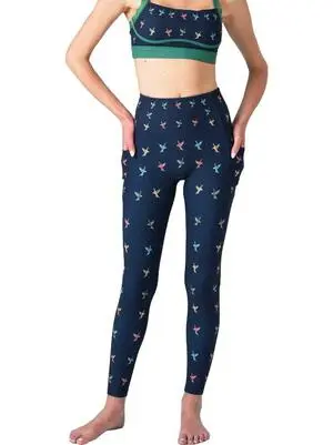 JESSIE ZHAO NEW YORK Freedom Wings High-waisted Leggings - Blue