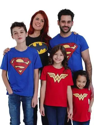 DC COMICS Justice League T-shirt - Superman Cobalt Blue