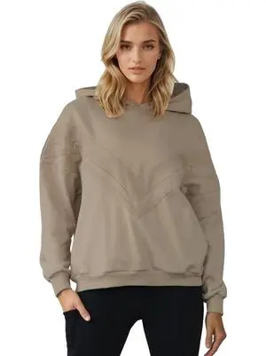 SWEAT & MILK SWEAT & MILK Isabella Organic Nursing Hoodie Stone