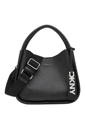 Dkny Capri Medium Hobo Bag - Black/silv